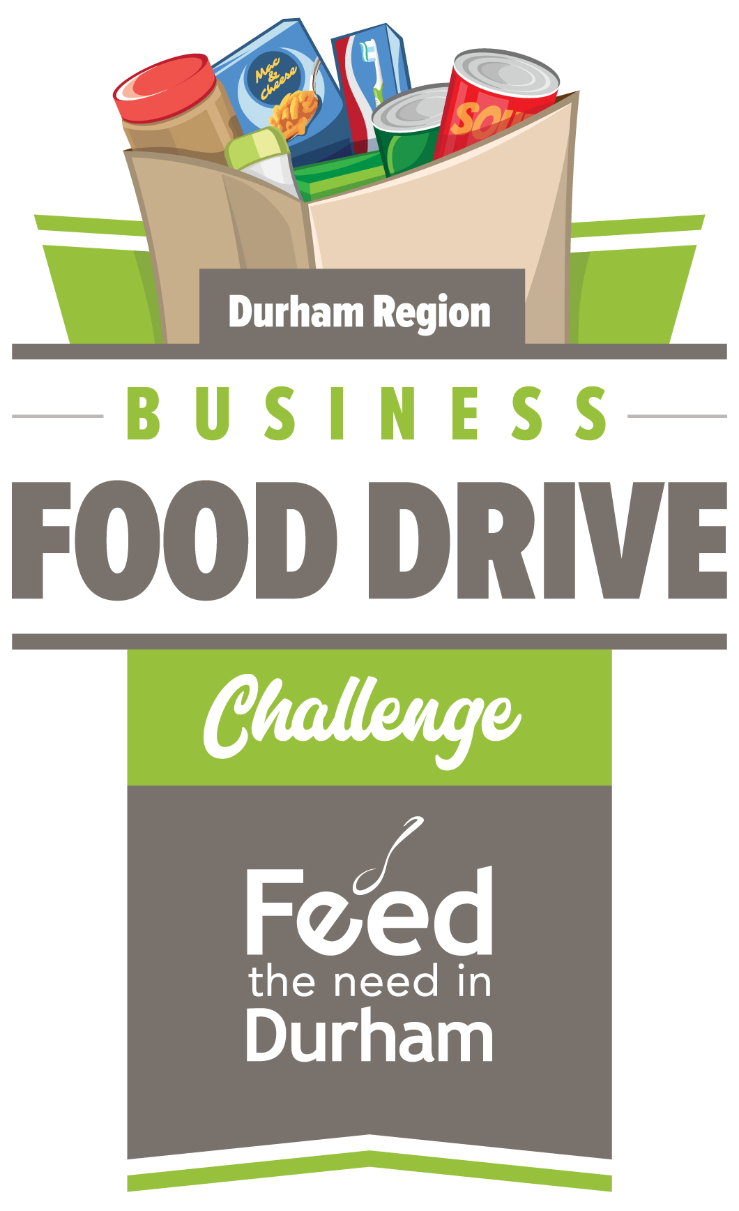 Branding and Logo Design for the Durham Region Business Food Drive ...